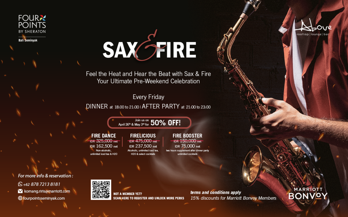 Get ready to ignite your weekend at the soft launch of Sax & Fire!