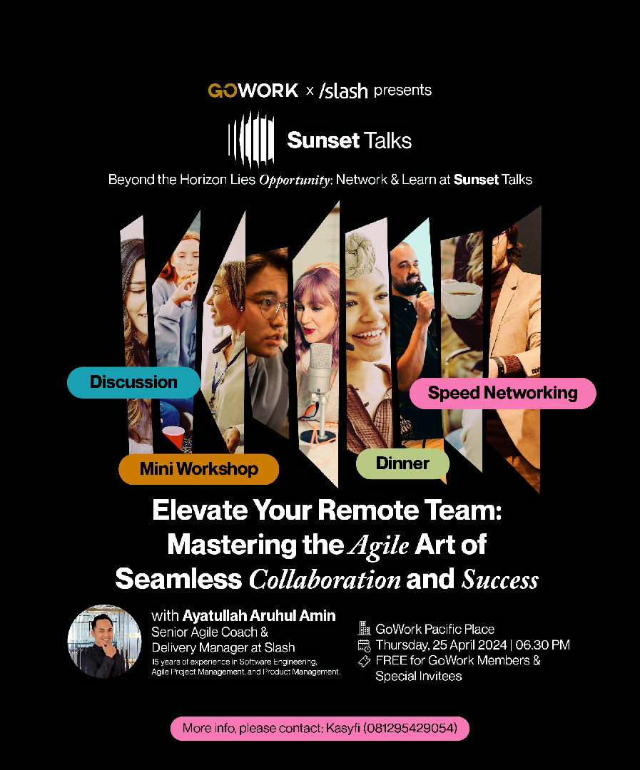 Sunset Talk on Agile at GoWork Pacific Place | What's New Indonesia